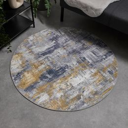 LUXOR living Teppich &raquo;Prima&laquo; rund 7 mm H&ouml;he Kurzflor, bedruckt, modernes Design bunt Kunstfaser