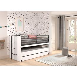 Home Affaire Etagenbett »praktisches Etagenbett mit viel Funktion, 2 Dekore zur Wahl« B/H/T ca. 219x114x98cm, Metall Leiter und Absturzschutz in...