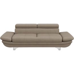 COTTA 3-Sitzer »Enterprise« Big-Sofa, mit Armteilverstellung & Kopfteilverstellung beige