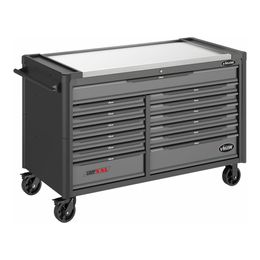 Vigor Werkstattwagen SeriesXXL, Edelstahl-Arbeitsplatte, leer, V4481-XXL, L x B x H: 1625x 695x 1017 mm)