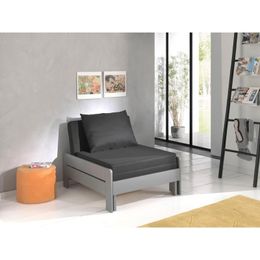 Vipack Jugendbett »Pino, Sessel mit Auszugfunktion und Auflage« B/H/T ca. 80x68x85/206cm, mit Lattenrost, wahlweise 2 Farben, universell einsetzbar...
