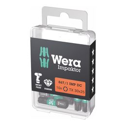Wera Impaktor Bit für Torx, 1/4 Zoll C 6,3 Set, Torx-Profil: TX30 (05057626001)