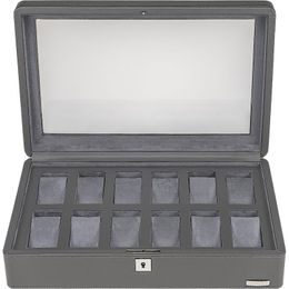 Windrose Uhrenbox &raquo;Tempora, 804022.07&laquo; Aufbewahrung, Uhrenkasten, &Oslash; max.40mm, Armbanduhr, Geschenkidee grau Praktische Uhrenbox