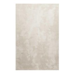 HOMIE LIVING Teppich »Sienna« rechteckig 20 mm Höhe Hochflor, Microfaser, uni, weich & kuschelig, Wohnzimmer, Schlafzimmer hellbeige Obermaterial:...