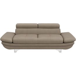 COTTA 2-Sitzer »Enterprise« Big-Sofa, mit Armteilverstellung & Kopfteilverstellung beige