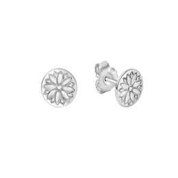 Vivance Paar Ohrstecker »925/- Sterling Silber rhodiniert Blume« weiß one-size Hübsche Ohrstecker aus 925/- Sterling Silber rhodiniert