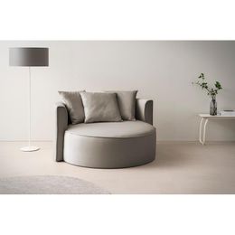 LeGer Home by Lena Gercke XXL-Sessel »Isalie, Lesesessel, Loveseat, inklusive Zierkissen« extra große Sitzfläche, optional mit Hocker, Cord, Samt,...