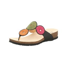 Think! Zehentrenner &raquo;Zehensteg Leder&laquo; Schwarz Multi 41 41 Verschluss: Schlupfschuh