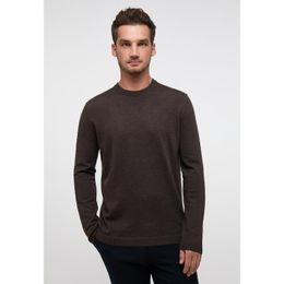 Eterna Strickpullover &raquo;REGULAR FIT&laquo; dunkelbraun L L Rundhals