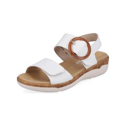 Remonte Riemchensandale »Sandalen Leder/Synthetik« Weiß 44 44 Verschluss: Klettverschluss