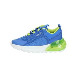 Geox Sneaker »Sneaker Lederimitat/Textil« Blau/Grün 30 30 Verschluss: Schlupfschuh