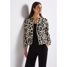 Street One Blouson mit animal Print coastal beige 40 40 Blouson von Street One