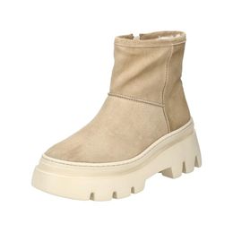 Paul Green Stiefelette »Stiefelette Veloursleder« Beige 38,5 38,5 Verschluss: Reißverschluss
