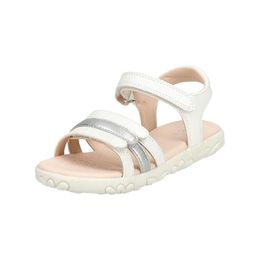 Geox Riemchensandalette »Sandalen Lederimitat« Weiß/Silber 29 29 Verschluss: Klettverschluss