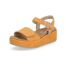 Remonte Riemchensandale »Sandalen Veloursleder« Orange 42 42 Verschluss: Klettverschluss