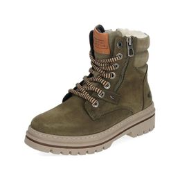 Camel Active Schnürstiefelette »Stiefelette Leder« Khaki 42 42 Absatzhöhe: 33 cm