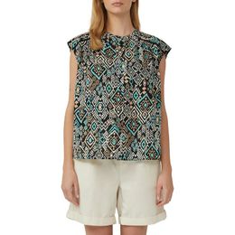 s.Oliver Blusentop mit Spitzen Detail BLACK TURQUISE 46 46 Bluse von s.Oliver Red Label