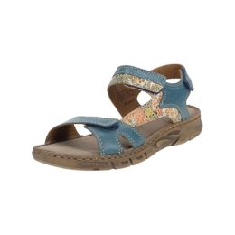 Josef Seibel Riemchensandale »Sandalen Leder« Blau/Multi 39 39 Verschluss: Klettverschluss