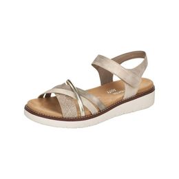 Remonte Riemchensandale »Sandalen Lederimitat« Metallic 43 43 Verschluss: Klettverschluss
