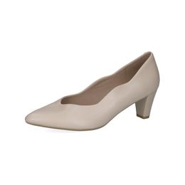 Caprice Pumps »Pumps Leder« Cream 38,5 38,5 Verschluss: Schlupfschuh