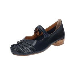 Everybody Riemchenballerina »Ballerinas Leder« Blau 39 39 Verschluss: Klettverschluss