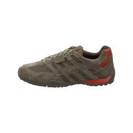 Geox Sneaker &raquo;Sneaker Veloursleder/Textil&laquo; Grau/Orange 46 46 Verschluss: Schn&uuml;rung