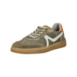 Mustang Shoes Sneaker »Sneaker Lederimitat« Khaki 44 44 Verschluss: Schnürung