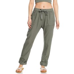 Roxy Cargohose »On The Seashore« Agave Green L L Stoff: Mischgewebe aus Leinen und Viskose...