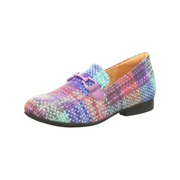 Think! Slipper »Slipper Leder« Blau/Multi 42 42 Verschluss: Schlupfschuh