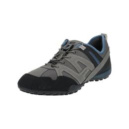 Geox Sneaker »Sneaker Lederimitat/Mesh« Grau/Blau 42 42 Verschluss: Schnürung