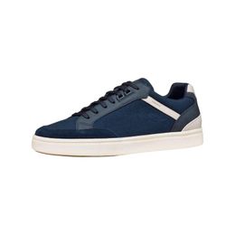 Geox Sneaker »Sneaker Leder/Textil« Blau/Weiß 46 46 Verschluss: Schnürung