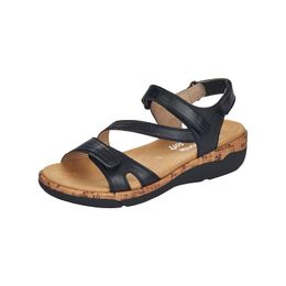 Remonte Riemchensandale »Sandalen Leder« Schwarz 40 40 Verschluss: Klettverschluss