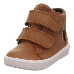 Superfit Lauflernschuh &raquo;SUPIES WMS: mittel&laquo; Barfu&szlig;schuh mit zwei Klettverschl&uuml;ssen, Gr&ouml;&szlig;enschablone zum Download braun 22 22 Klettboots mit...