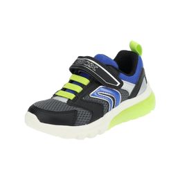Geox Sneaker &raquo;Sneaker Lederimitat/Mesh&laquo; Grau/Blau 36 36 Verschluss: Klettverschluss