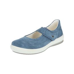 Legero Riemchenballerina »Ballerinas Veloursleder« Blau 42 42 Verschluss: Klettverschluss