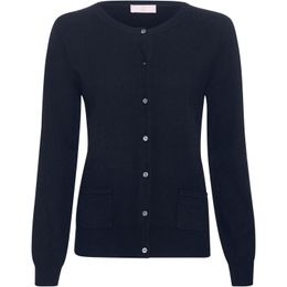 Brigitte von Sch&ouml;nfels Brigitte von Sch&ouml;nfels Kaschmir Rundhals-Cardigan Navy (Gr&ouml;&szlig;e: 38)