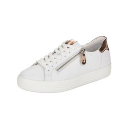 Sneaker Remonte "Remonte Sneaker Leder", Damen, Gr. 39, wei&szlig;, Leder, Schuhe Sneaker