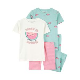 Carter's carter's 2er-Set: Pyjamas in Rosa/ Weiß/ Türkis - 22% | Größe 104 | Kinder-waesche