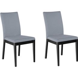 Stuhl Home Affaire "Dendres", grau, B:46cm H:94cm T:60cm, Polyester, Stühle