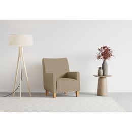 Sit & More Sessel SIT & MORE "Bosse", beige, B:74cm H:93cm T:81cm, Sessel, Sessel, mit Federkern