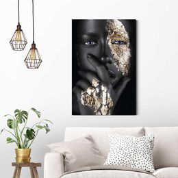 Wandbild Reinders "Goldene Hand", gold (farbe bild(er): goldfarben), B:60cm H:90cm T:2cm, Holzwerkstoff, Bilder