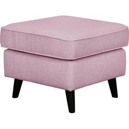 Polsterhocker Home Affaire "Polsterhocker CHISTELLE, auch in Boucl&eacute;", rosa, B:57cm H:46cm T:57cm, 100% Polyester, Hocker, Polsterhocker, mit Wellenunterfederung, Ma&szlig;e: B/TH: 57/57/46 cm