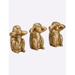 Dekofigur, gold (goldfarben), B:18cm H:23cm T:14,5cm, Dekofiguren