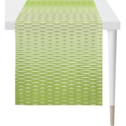 Tischläufer Apelt "3909 OUTDOOR, Sommerdeko, Sommer", grün, B:48cm L:140cm, Polyacryl, Tischdecken, Digitaldruck