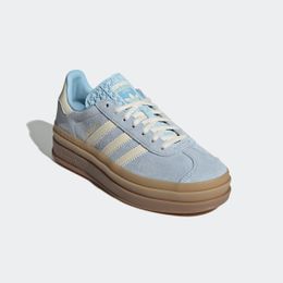 Damen Sneaker "GAZELLE BOLD", adidas originals, Gr. 41clear sky, cream weiß, gold metallic, Leder, Synthetik, Schuhe