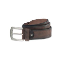 Bernd G&ouml;tz Lederg&uuml;rtel BERND G&Ouml;TZ, Herren, Gr. 100, braun (dunkelbraun), Leder, unifarben, G&uuml;rtel Lederg&uuml;rtel, mit Airbrushkante