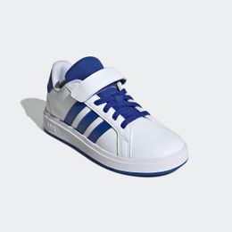 Sneaker adidas Sportswear "GRAND COURT 2.0 KIDS", Gr. 31, ftwwht, royblu, cschwarz, Synthetik, Textil, sportlich, Schuhe, Design auf den Spuren des adidas Superstar