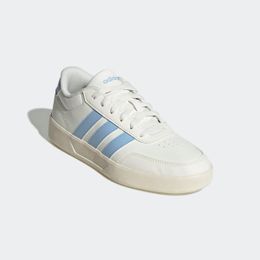 Sneaker adidas Sportswear "BREAKNET 3.0", Gr. 38,5, weiß (core weiß, glow blau, sanftes weiß), Synthetik, Schuhe