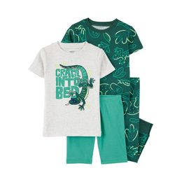 Carter's carter's 2er-Set: Pyjamas in Creme/ Grün - 16% | Größe 98 | Kinder-waesche