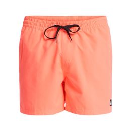 Boardshorts Quiksilver "Everyday Solid Volley 15"", Herren, Gr. L, rot (fiery coral), 100% Polyester, Hosen